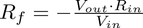 Inverting Amplifier Electronics BasicTables