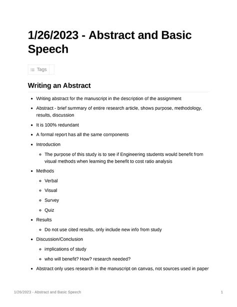 1262023 Abstract And Basic Speech 1 26 2023 Abstract And Basic Speech 1 1 26 2023