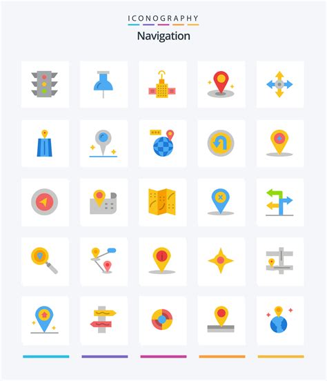 Creative Navigation 25 Flat Icon Pack Such As Navigation Map Gps Arrow Navigation 19439911