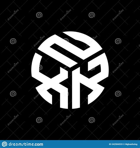 Nxk Letter Logo Design On Black Background Nxk Creative Initials Letter Logo Concept Stock