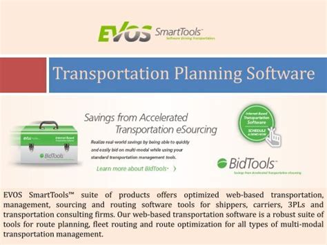 Transportation Planning Software