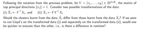 in projection based clustering we note that if the