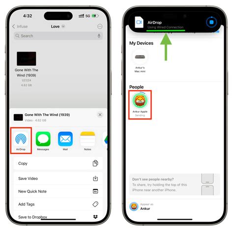 How To Use Wired AirDrop On IPhone IPad And Mac