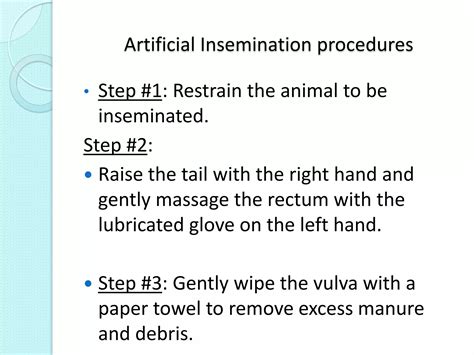 Artificial Insemination In Cattle Pptx
