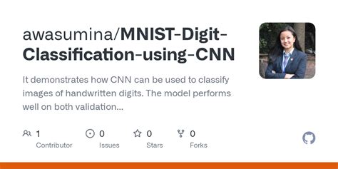 Github Awasumina Mnist Digit Classification Using Cnn It Demonstrates How Cnn Can Be Used To