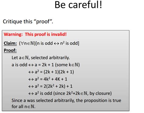 Logic I Cant Find Whatt Wrong With This Proof Its From A Discrete Mathematics Slide