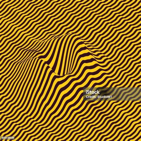 추상적인 3d 기하학적 배경입니다 착시와 패턴입니다 벡터 일러스트입니다 3차원 형태에 대한 스톡 벡터 아트 및 기타 이미지