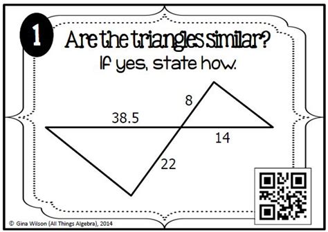 Similar Triangles Sss Sas Aa Task Cards All Things Algebra®