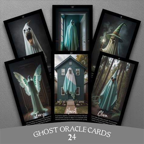 Ghost Oracle Printable Cards Receive Ghost Messages Paranormal Gift Etsy