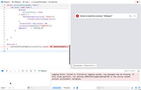 Swift Ui Preview预览传参报错 方君宇