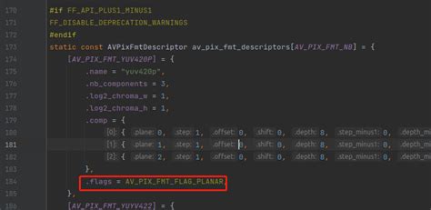 AVPixFmtDescriptor结构FFmpeg API教程 FFmpeg原理