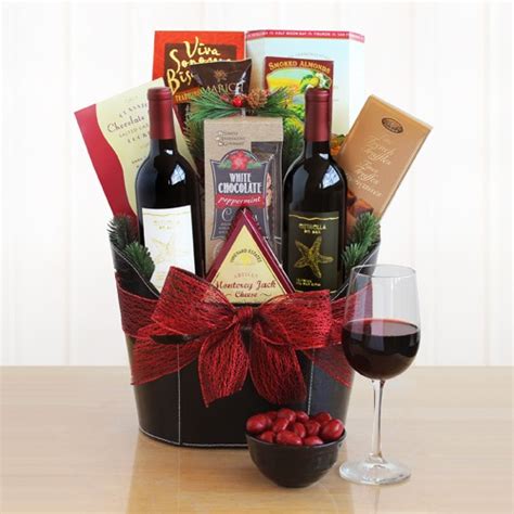 Christmas Wine T Baskets