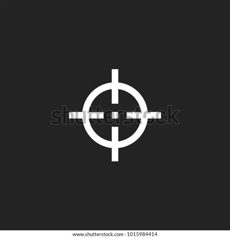 Crosshair Cursor Pointer Icon Vector Stock Vector Royalty Free 1015984414 Shutterstock