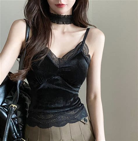 오늘출발 벨로아 골지 레이스 이너 나시 캐미솔