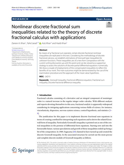 Pdf Nonlinear Discrete Fractional Sum Inequalities Related To The Theory Of Discrete