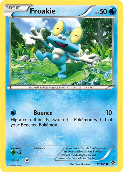 Froakie 39 146 [xy Base Set] Pokemon Things That Bounce Pokémon Tcg