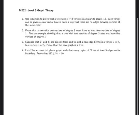 Solved Use Induction To Prove That A Tree With N Chegg Com