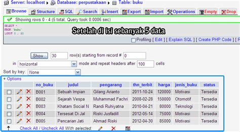 Memasukan Data Ke Dalam Table Di Phpmyadmin Notebase