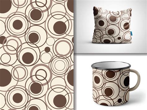 Seamless Pattern Overlapping Circles Graphic By Lindoet Creative Fabrica