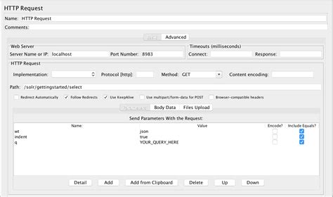 Performance Testing Searching Query In Solr Using Jmeter Stack Overflow
