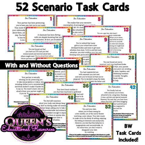 Sex Education Scenarios Sexual Health Scenarios Teen Relationships