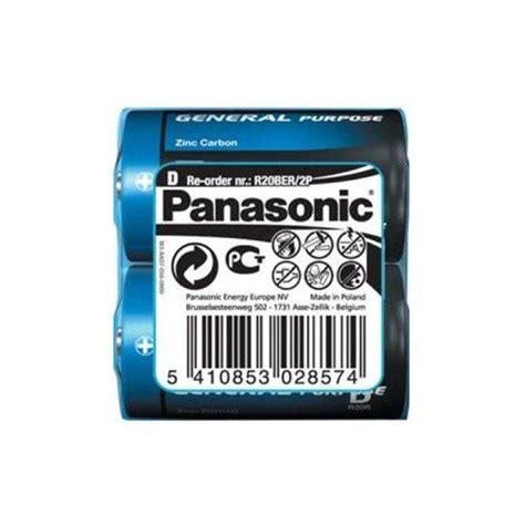 ᐉ Батарейки Panasonic D/R20 General Purpose 1,5V 2 шт. (R20BER/2P ...