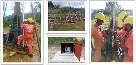 Instalation Of Landslide Monitoring Equipment For Post Monitoring Work