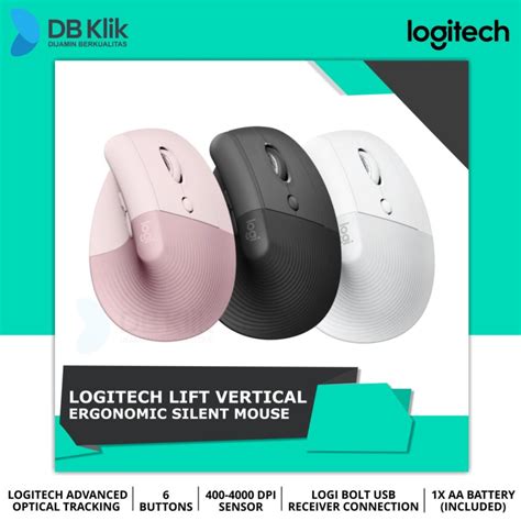 Jual Mouse Vertical Logitech LIFT Ergonomic Wireless Bluetooth Silent Shopee Indonesia