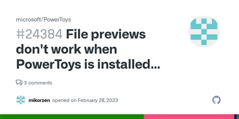 File Previews Dont Work When Powertoys Is Installed On A Drive Other