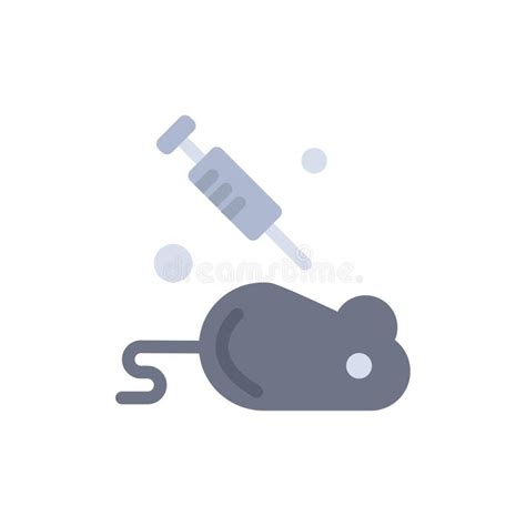 Experiment Laboratory Mouse Science Flat Color Icon Vector Icon