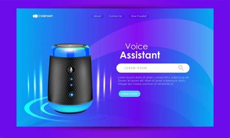 Premium Vector Intelligent Smart Speaker Voice Recognition Activated