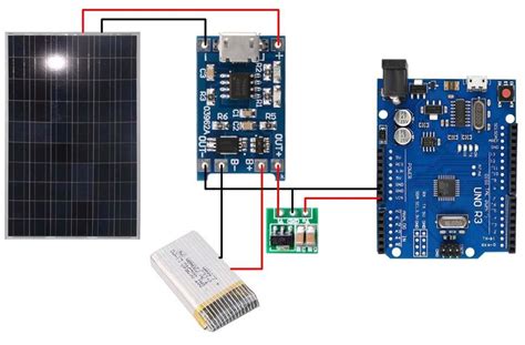 Arduino Nano Solar Panel Circuit Diagram