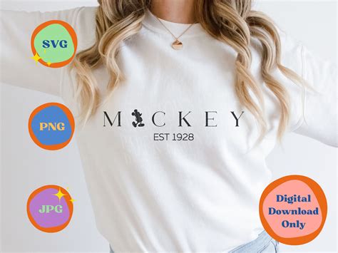 Mickey Name Silhouette Svg Png  Etsy