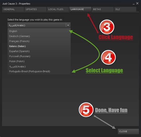 How To Change Language Steam Solo