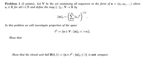 Solved Problem Points Let V Be The Set Containing All Chegg Com