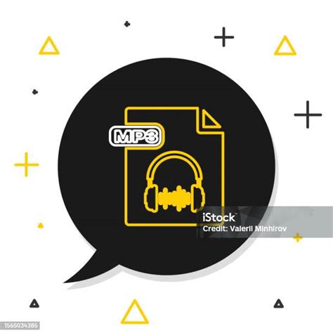 선 Mp3 파일 문서입니다 흰색 배경에서 격리된 Mp3 버튼 아이콘을 다운로드합니다 Mp3 음악 형식 기호입니다 Mp3 파일 기호입니다 다채로운 개요 개념 벡터 Mp3