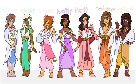Seven Heavenly Virtues Cartoon By Aasamshathedrawer On Deviantart