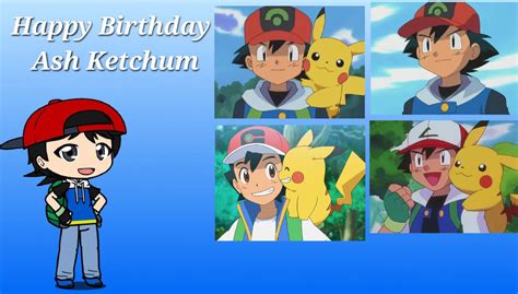 Happy Birthday Ash Ketchum By Nintendostar28 On Deviantart
