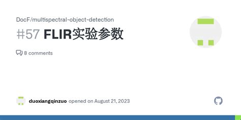 Flir实验参数 · Issue 57 · Docf Multispectral Object Detection · Github