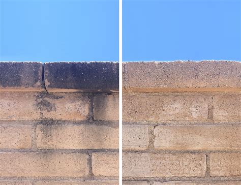 Black Algae Removal Before And After Tucson Brick Cleaning Facebook