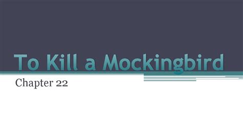 To Kill A Mockingbird Chapter 22 Jem Cried