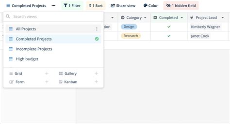 Create Custom Views Of Your Data Baserow