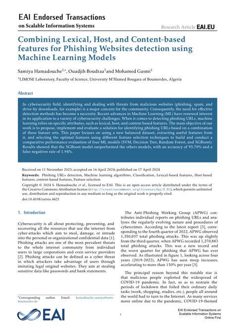 Pdf Combining Lexical Host And Content Based Features For Phishing