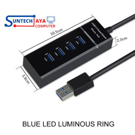 Jual Usb 3 0 Hub 4 Port Usb 3 0 Hub High Speed 4 Port Kota Makassar Suntech Makassar