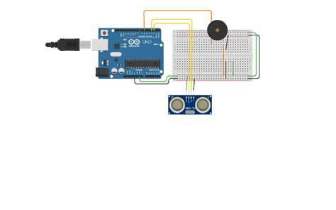 Circuit Design Flood Detection System Tinkercad