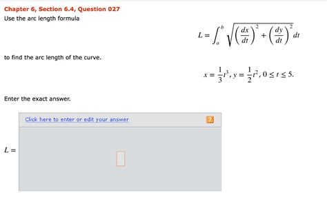 Solved Chapter 6 Section 6 4 Question 027 Use The Arc Chegg Com