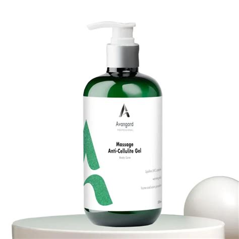 Масажний гель для тіла з екстрактом центелли азіатської морським колагеном та антицелюлітним