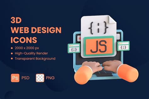 Premium Psd 3d Icon Illustration Scripting Language