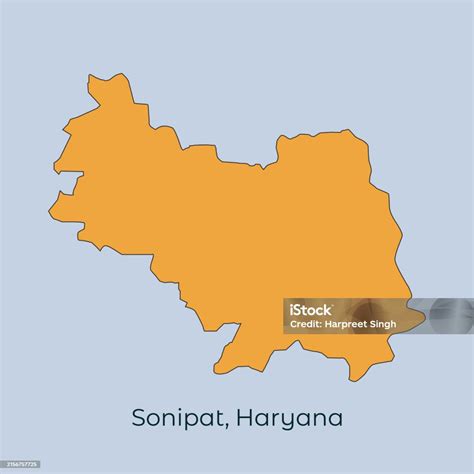 Sonipat District Map Stock Illustration Download Image Now Abstract