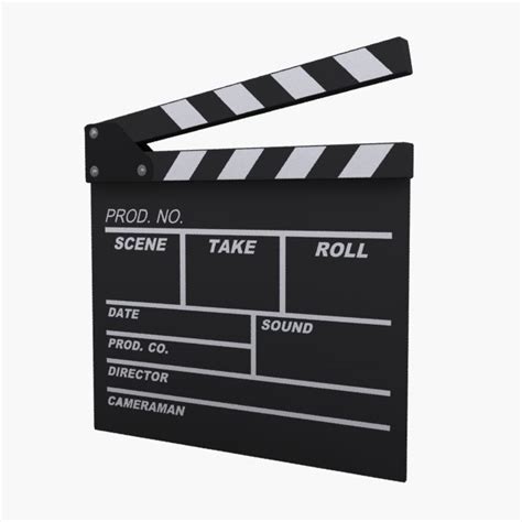 클래퍼 보드 3d 모델 9 Fbx Max Obj Free3d